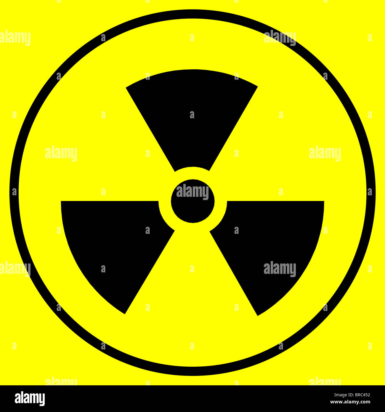 radioactive warning sign Stock Photo - Alamy