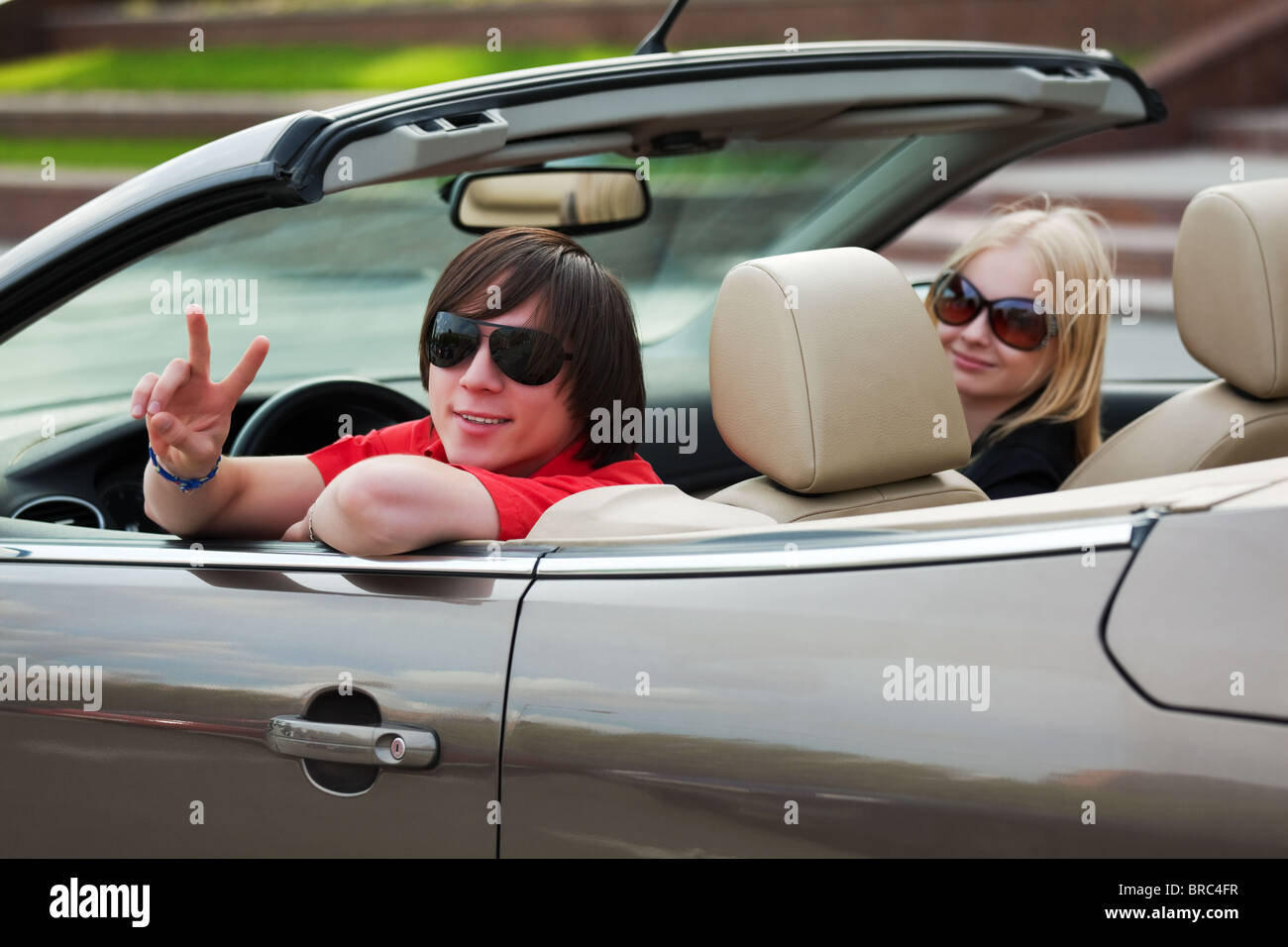 Teens Driving Convertible High Resolution Stock Photography and Images ...
