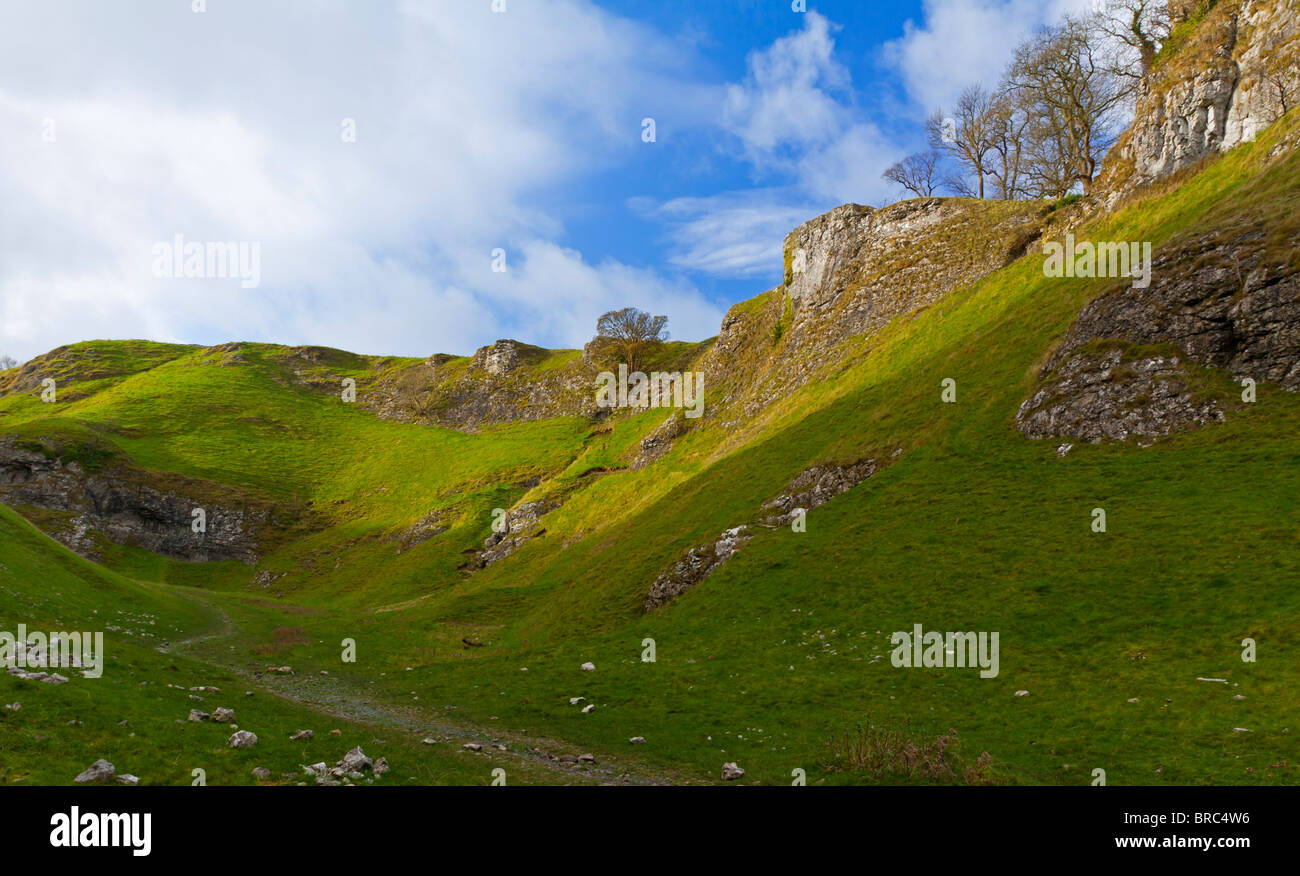 Cave Dale near Castleton in the Peak District National Park England UK ...