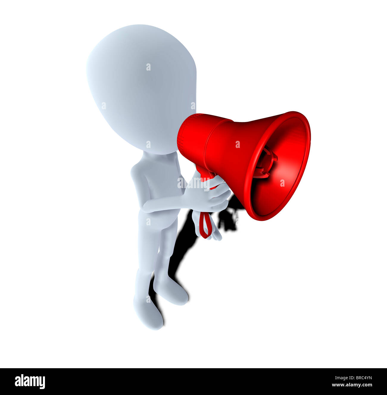 concept figure with megaphone Stock Photo - Alamy