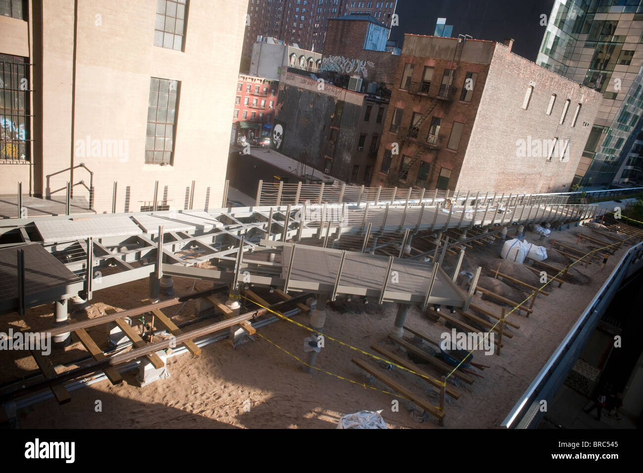 Aerial new york highline hi-res stock photography and images - Alamy