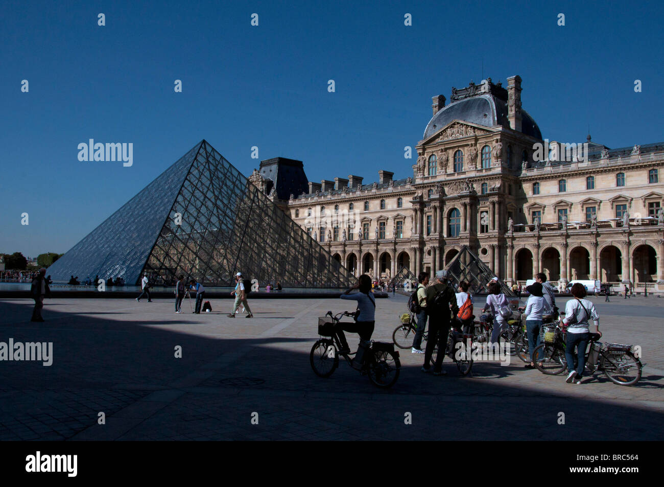 The Louvre and Pyramid Stock Photo - Alamy