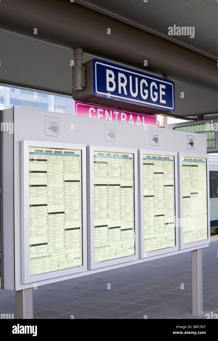 Bruges centraal rail station hi-res stock photography and images - Alamy