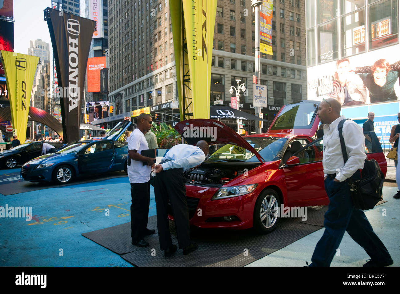 The 2011 Honda CR-Z automobile, a sport hybrid seen in Times Square in ...