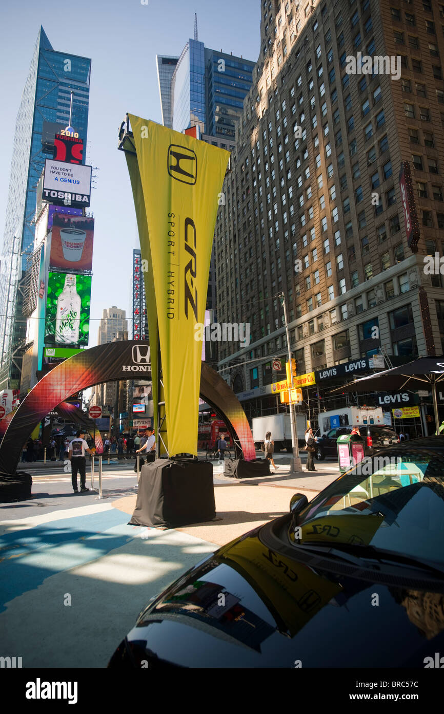 The 2011 Honda CR-Z automobile, a sport hybrid seen in Times Square in ...