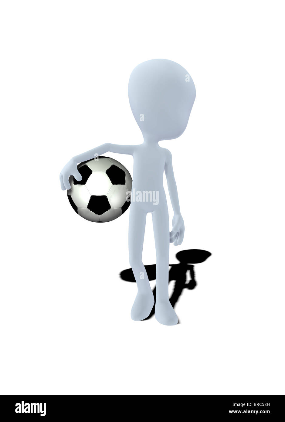 concept figure with soccer ball Stock Photo - Alamy