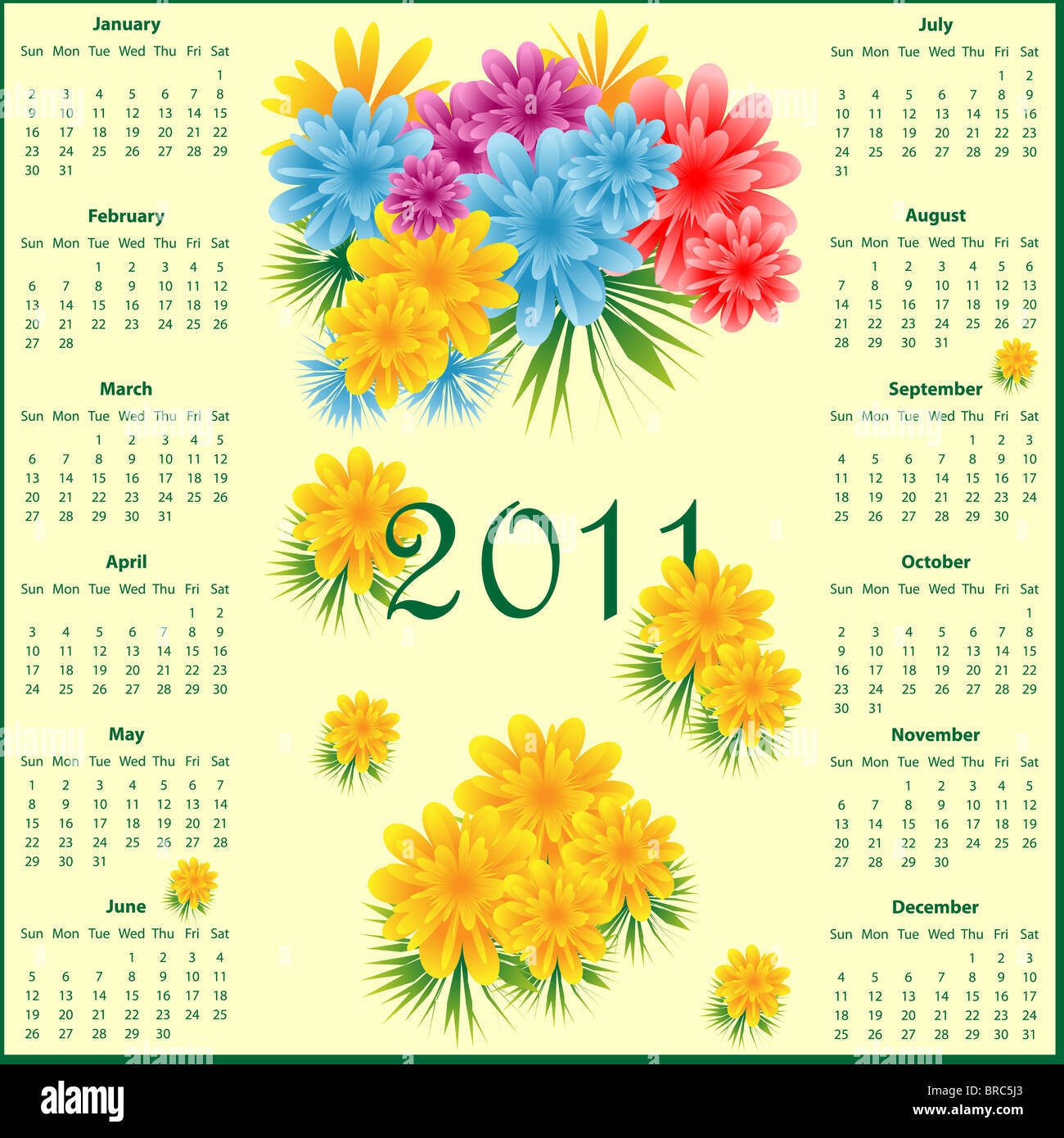 Calendar september flowers hi-res stock photography and images - Alamy