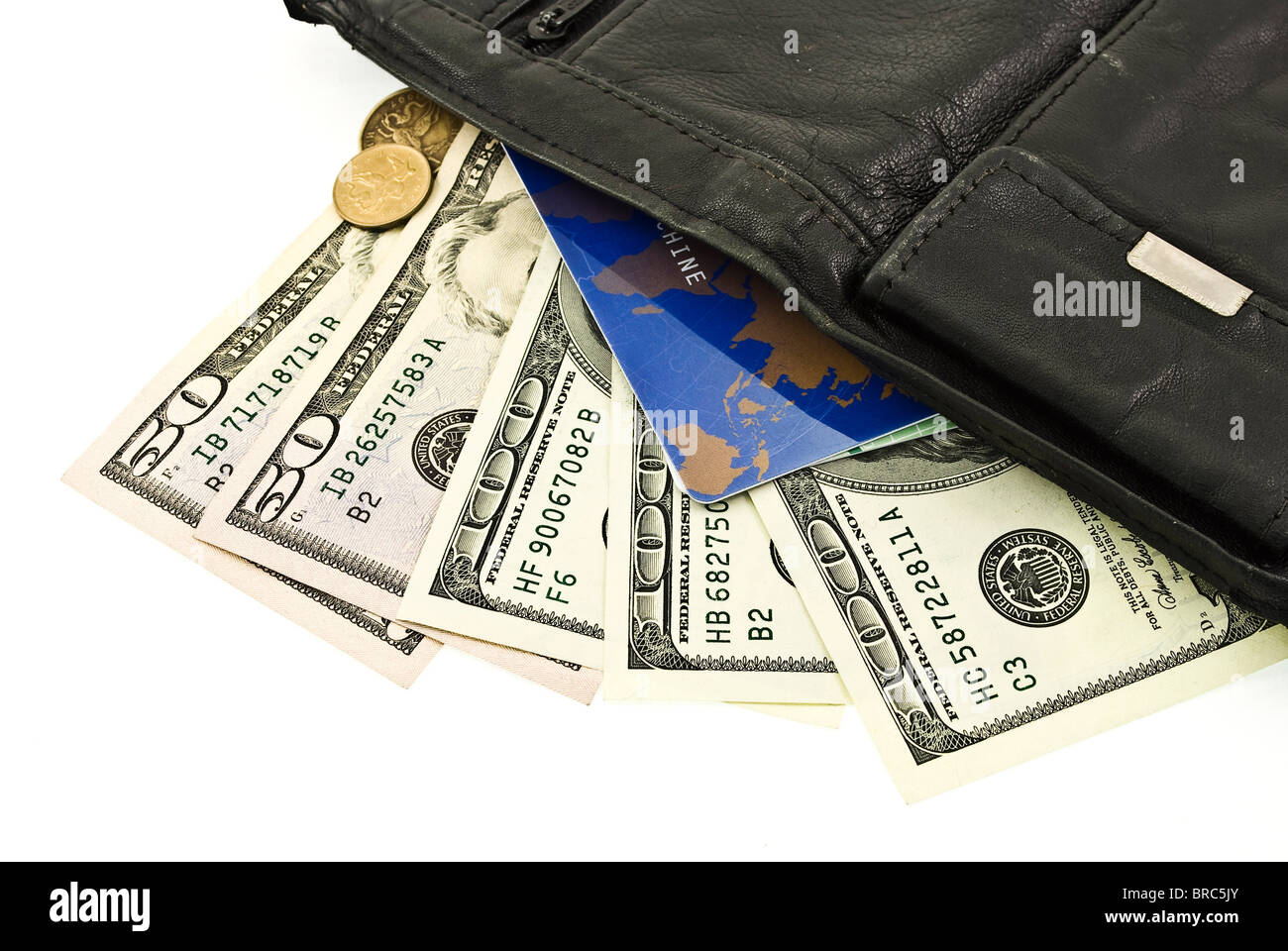 Hundred dollar bill purse Cut Out Stock Images & Pictures - Alamy