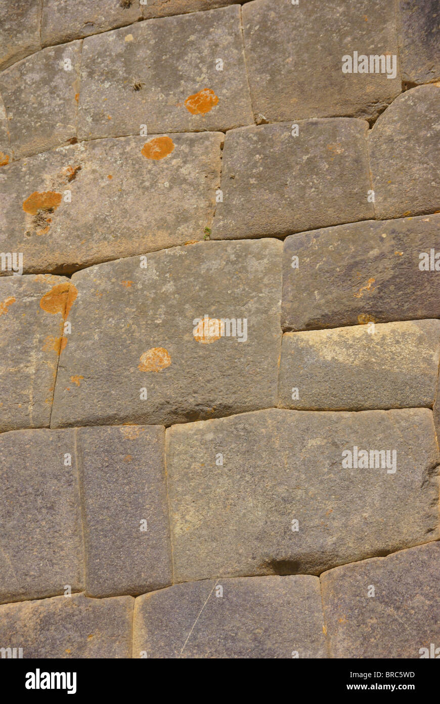 Detail, high quality of Inca stone wall, Ollantaytambo, Peru, South ...