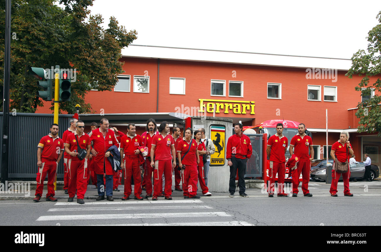 FERRARI WORKERS FACTORY ENTRANCE SIGN MARANELLO MARANELLO ITALY ...