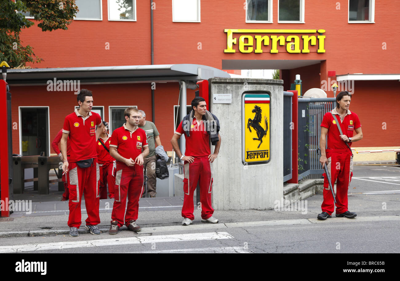 FERRARI WORKERS FACTORY ENTRANCE SIGN MARANELLO MARANELLO ITALY ...