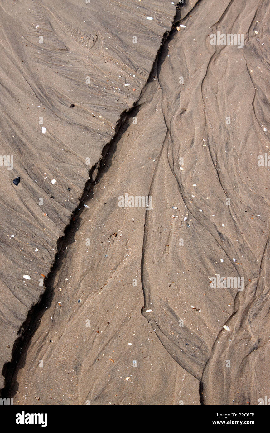 Running water channels on a beach hi-res stock photography and images ...