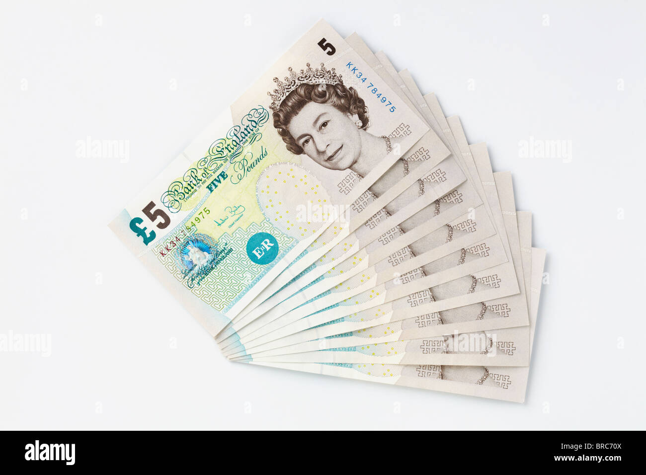 Five pound note fan hi-res stock photography and images - Alamy