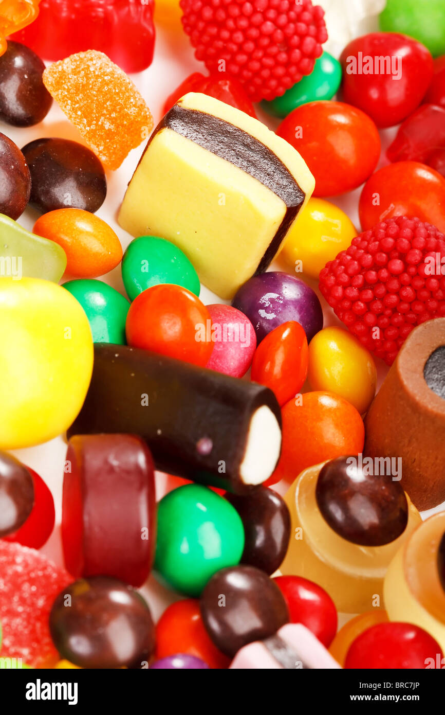 assortment of colorful candy Stock Photo - Alamy