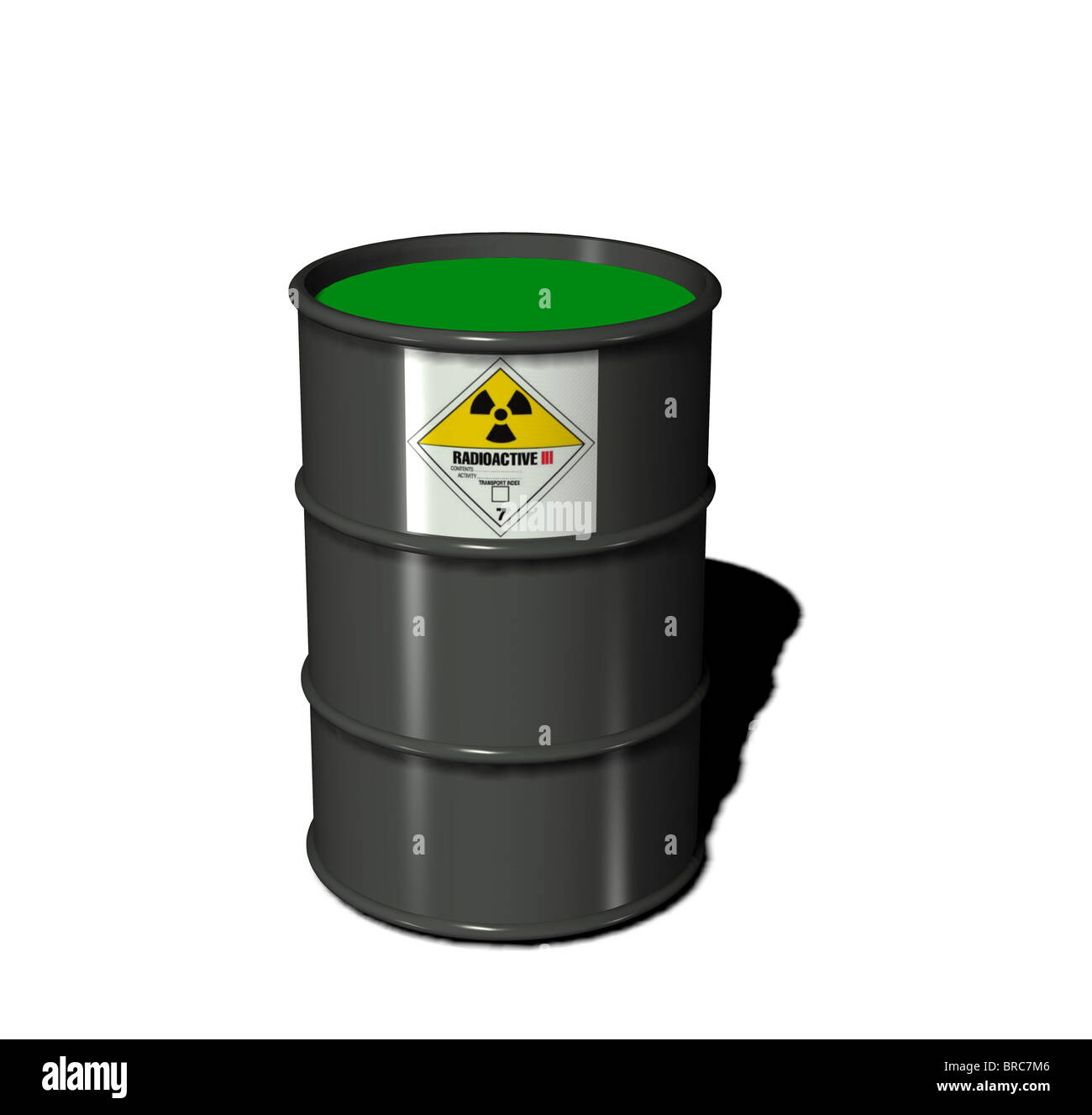 drum with radioactive warning sign Stock Photo - Alamy