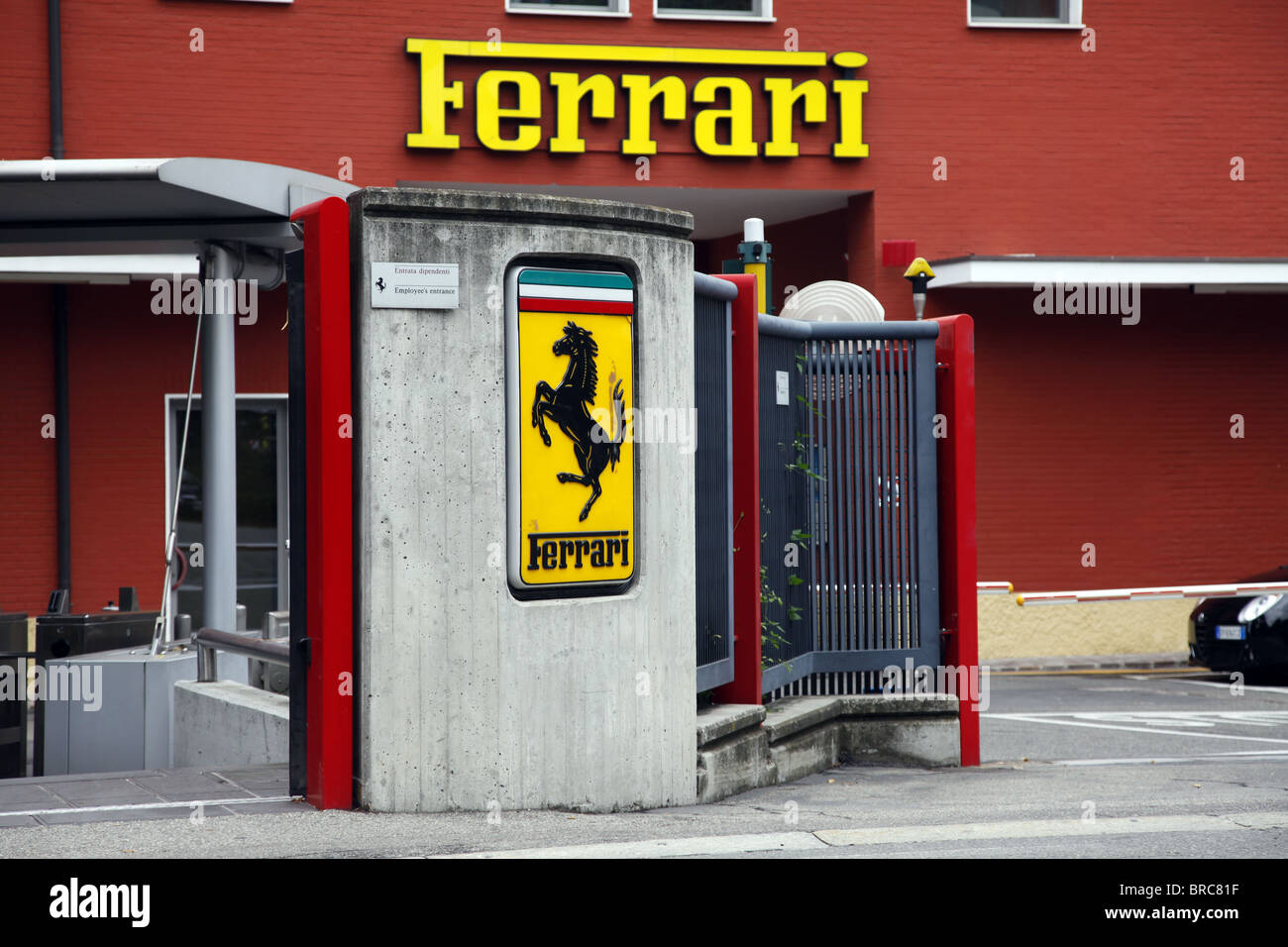 FERRARI FACTORY ENTRANCE SIGN MARANELLO ITALY MARANELLO ITALY MARANELLO ...