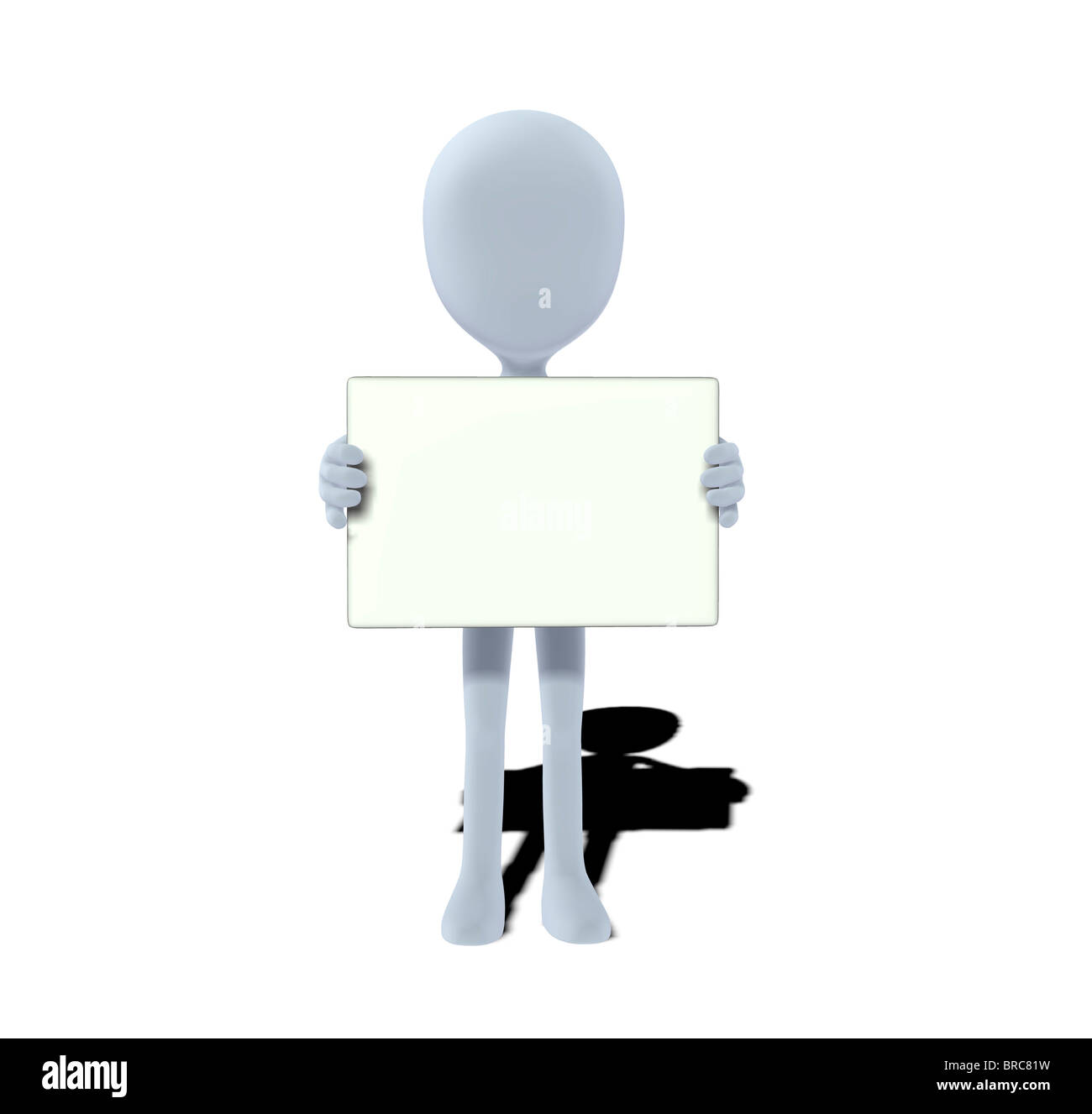 concept figure with blank sign Stock Photo - Alamy