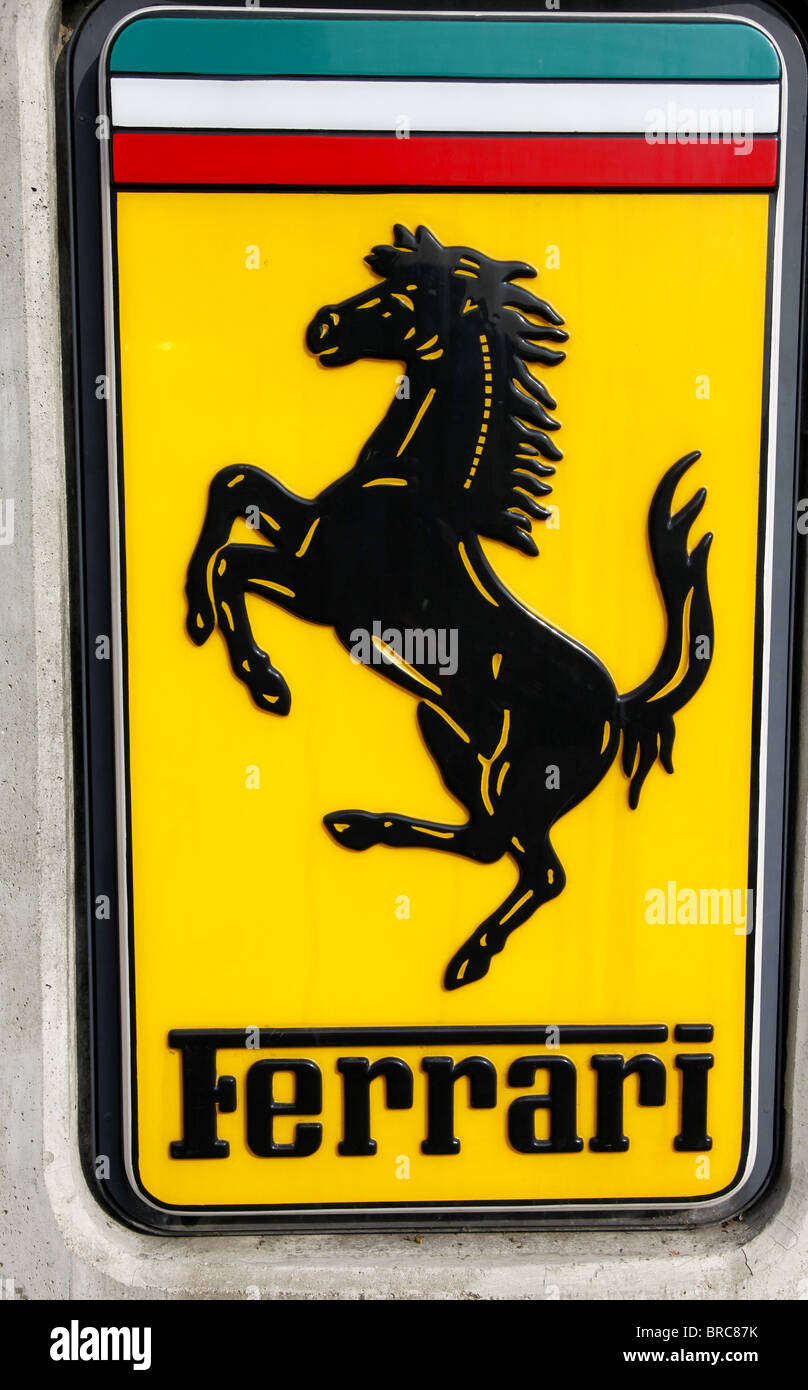 FERRARI ENTRANCE SIGN LOGO MARANELLO ITALY MARANELLO ITALY MARANELLO ...