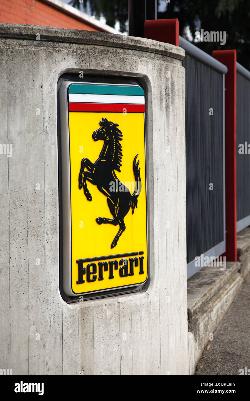FERRARI ENTRANCE SIGN LOGO MARANELLO ITALY MARANELLO ITALY MARANELLO ...