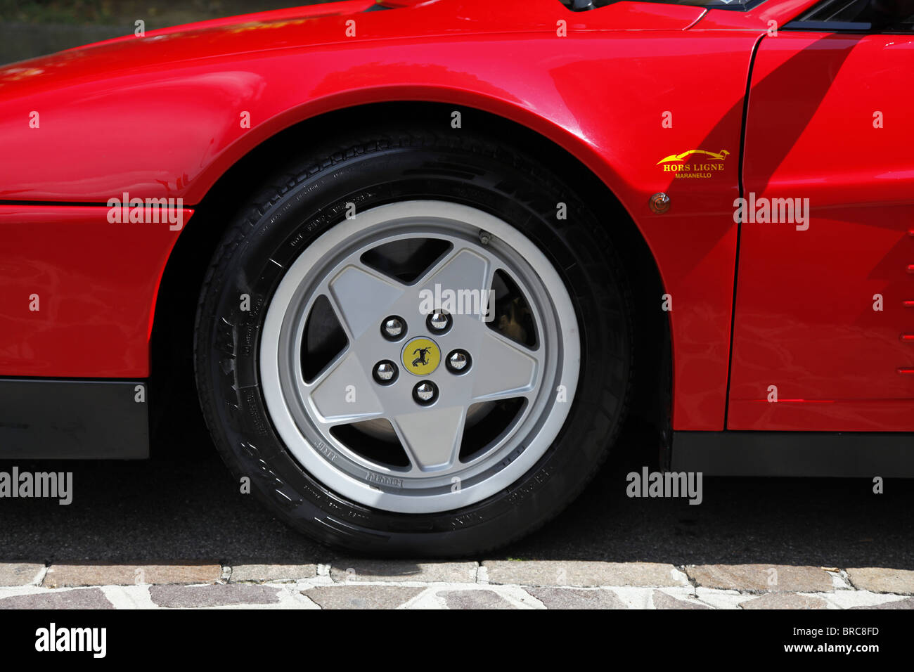 RED FERRARI 348 TB WHEEL MARANELLO ITALY MARANELLO ITALY MARANELLO ...