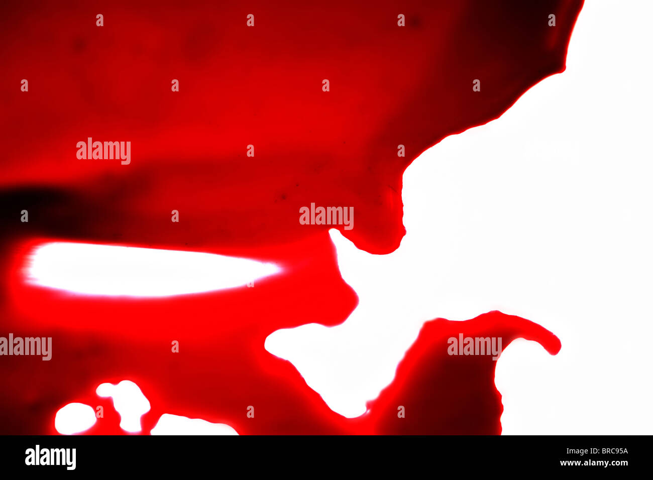 spot of red blood on white close up Stock Photo - Alamy