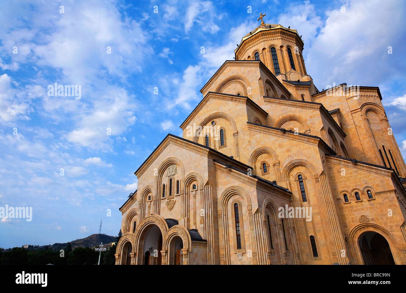 Tsminda Sameba Cathedral, Tbilisi, Georgia Stock Photo - Alamy