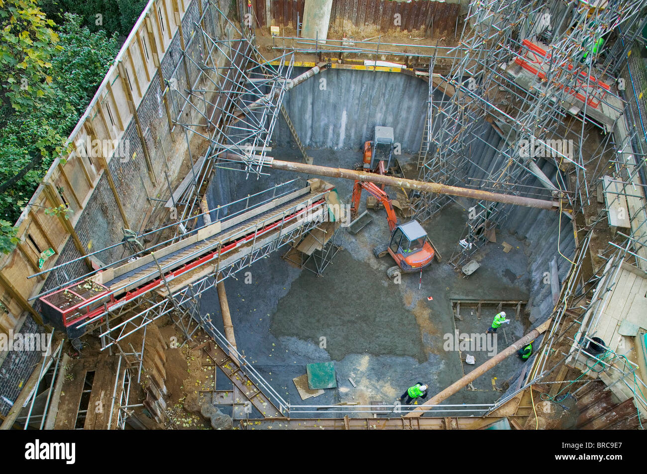 Excavation in progress on building site Stock Photo - Alamy