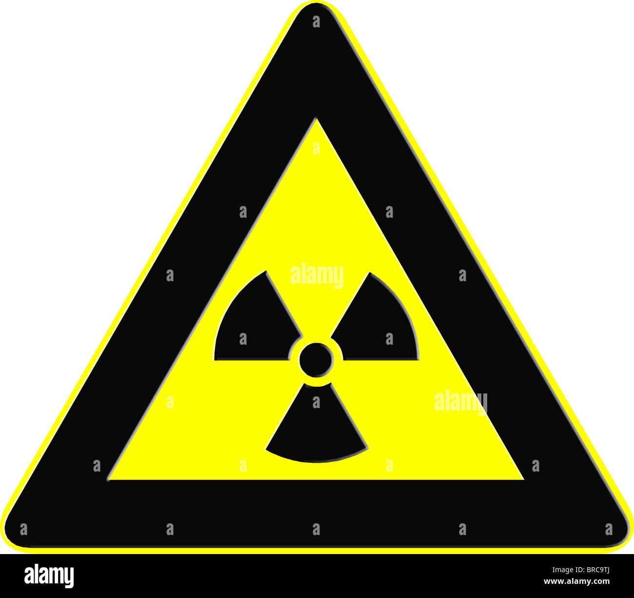 radioactive warning sign Stock Photo - Alamy