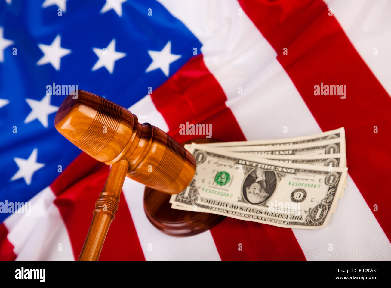 Gavel & Flag Stock Photo - Alamy