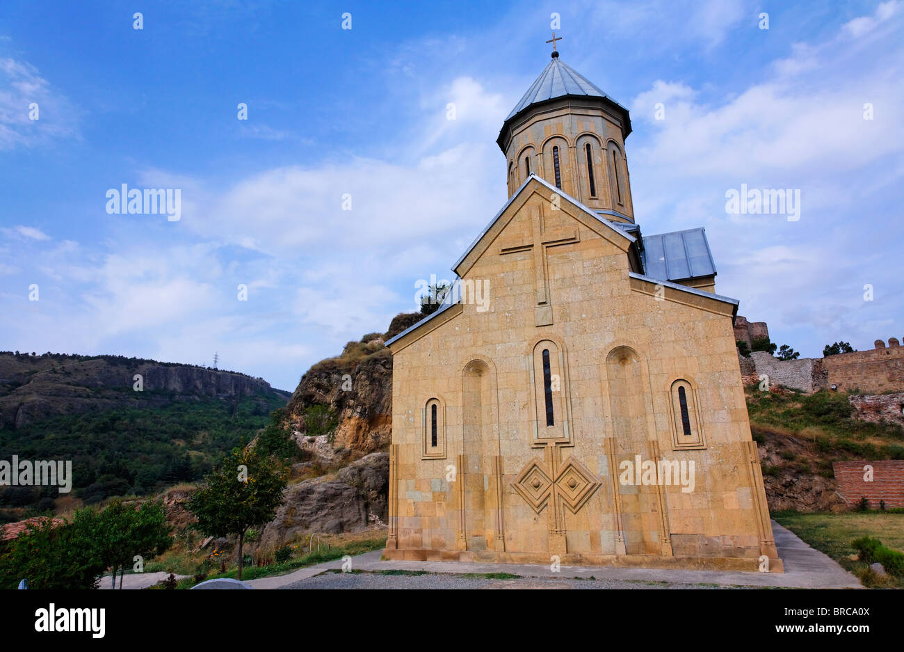 The Church of St Nicolas inside the Narikala Fortress, Tbilisi, Georgia Stock Photo - Alamy