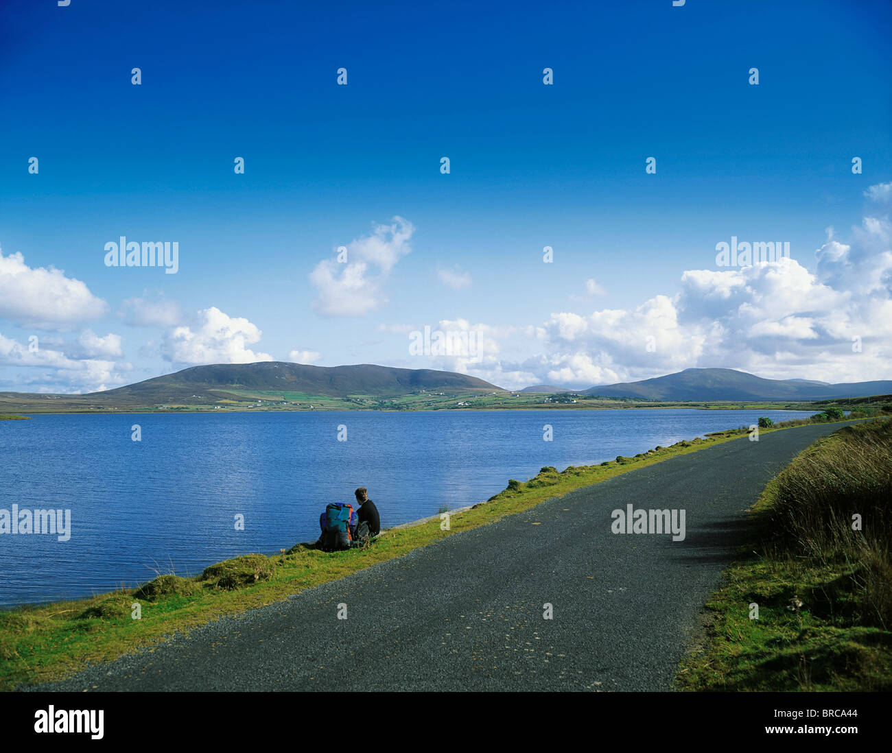 Carrowmore Lake, Co Mayo, Ireland; People Hiking Stock Photo - Alamy