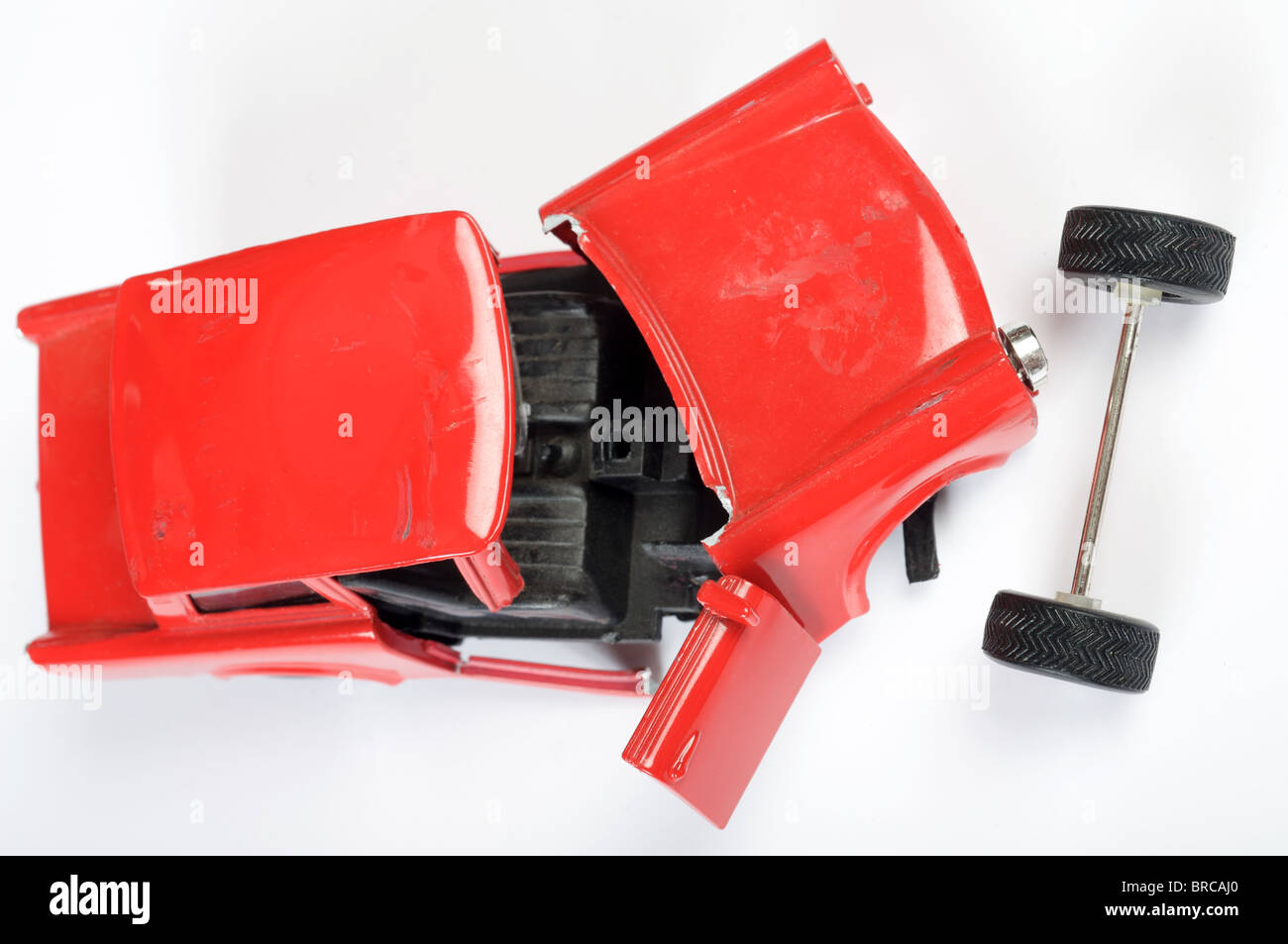 Smashed up toy car hi-res stock photography and images - Alamy