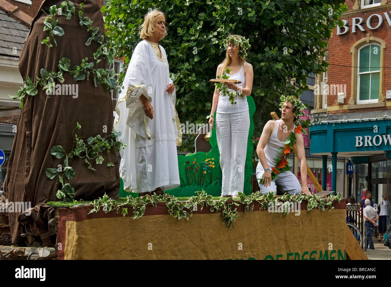 Performance of Expulsion of Adam and Eve, Actors biblical medieval ...