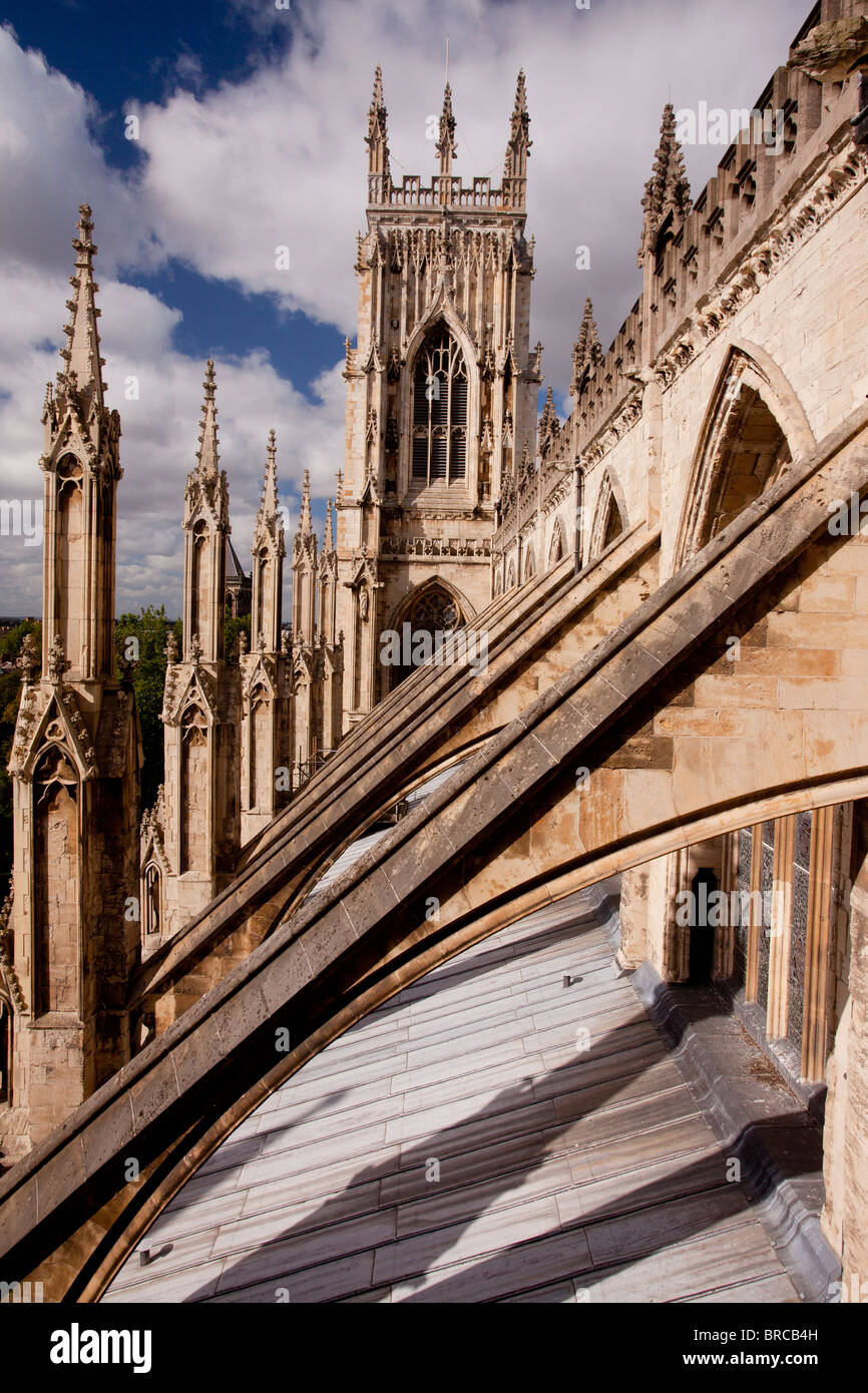 York minster roof hi-res stock photography and images - Alamy