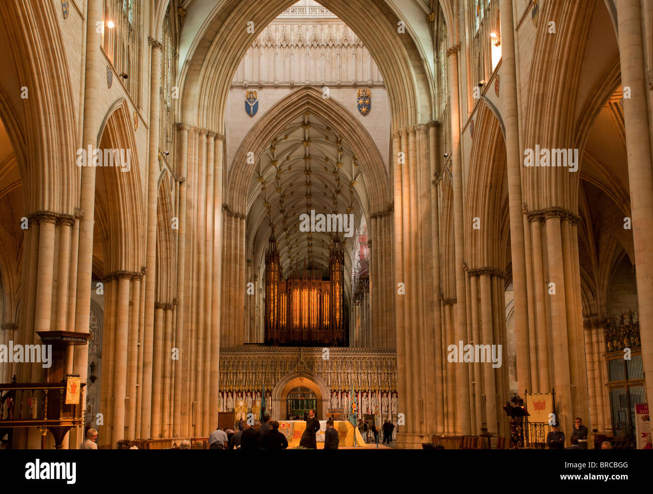 Interior of York Minster (cathedral), York Stock Photo - Alamy