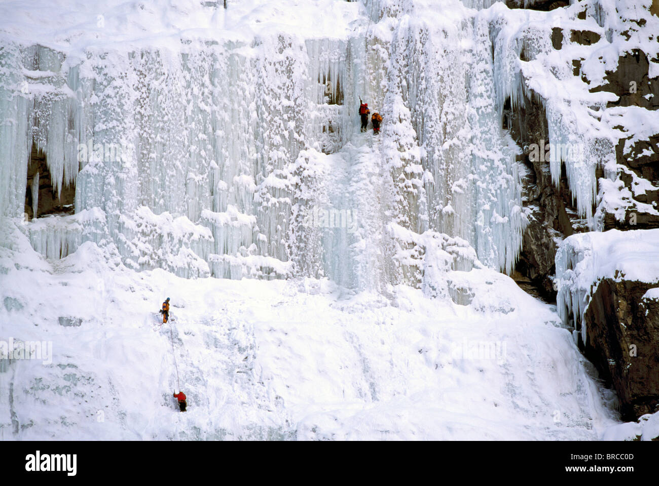 Banff National Park, Alberta, Canada - Ice Climbing on Weeping Wall ...