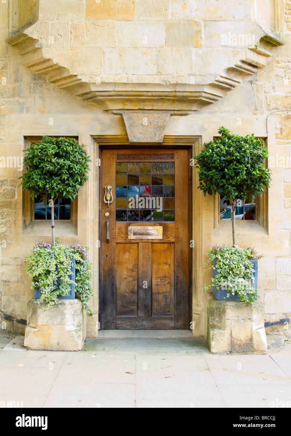 Old Cotswold Entrance Door Stock Photo - Alamy