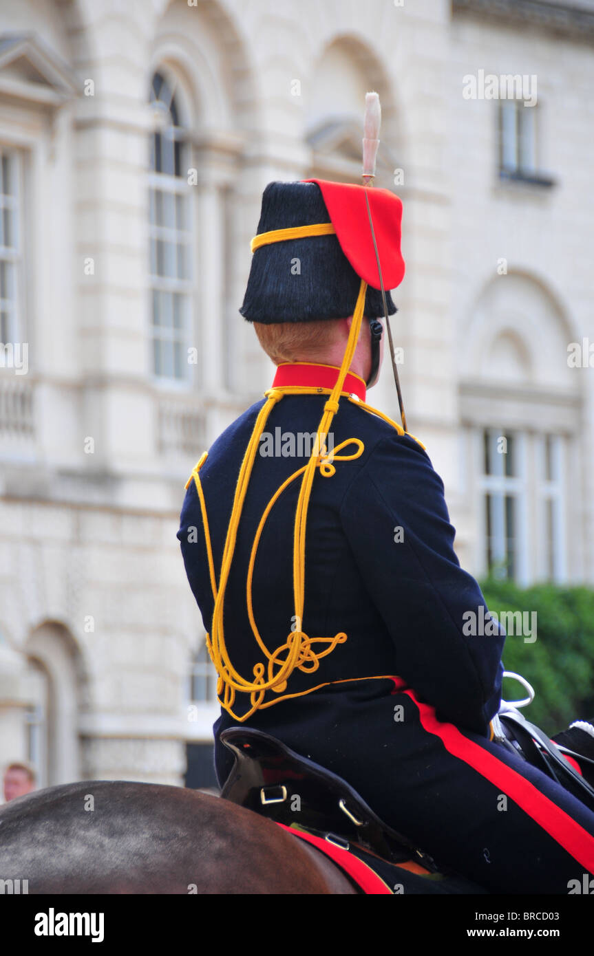 Mounted gunner Kings Troop Royal Horse Artillery Horse Guards Parade ...