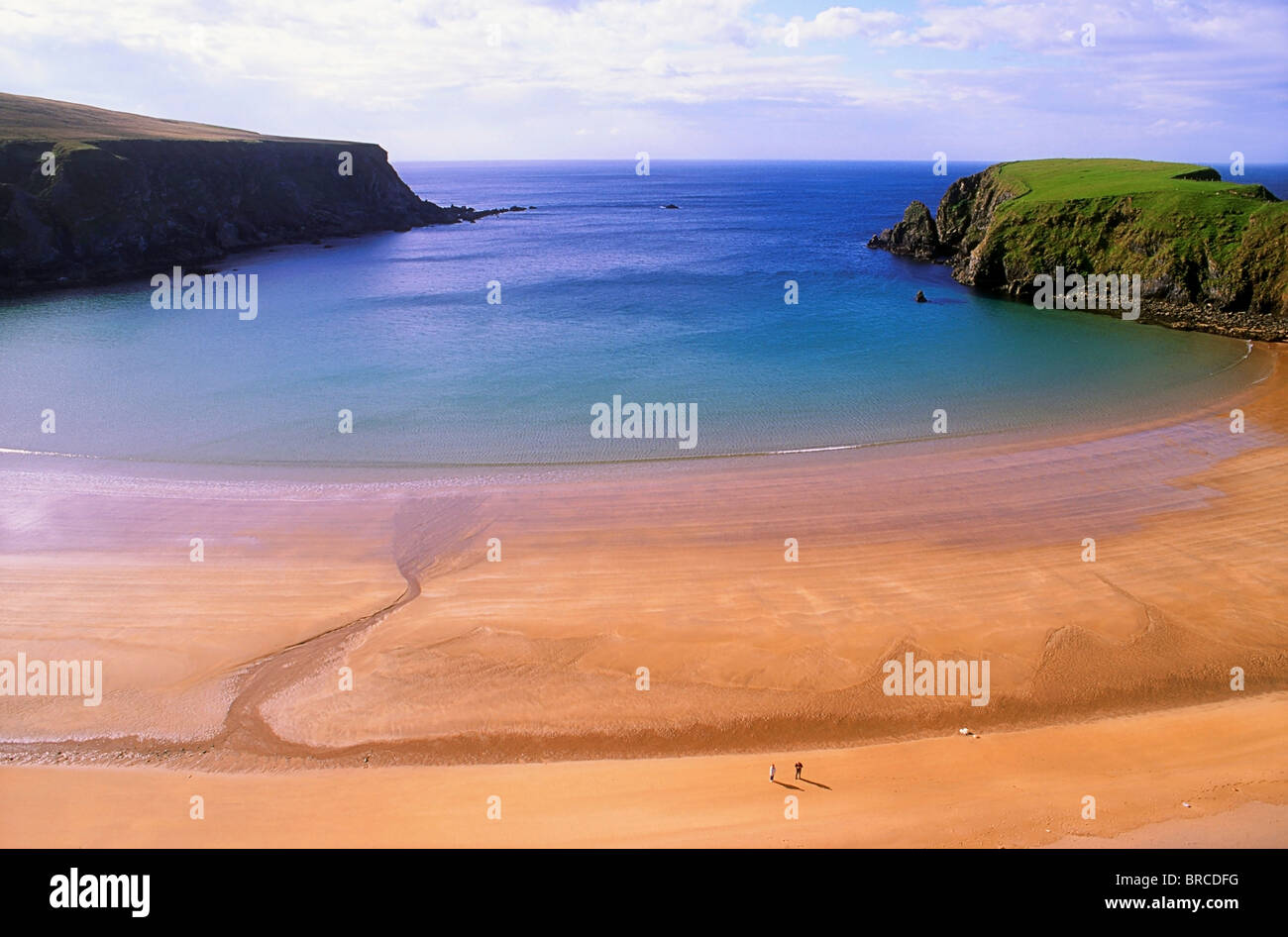 Silver Strand, Malin Beg, Co Donegal, Ireland; View Of The Atlantic ...
