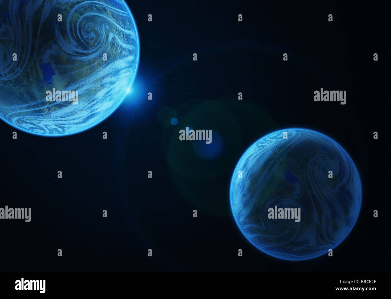 Planet Earth. Space sunrise Stock Photo - Alamy