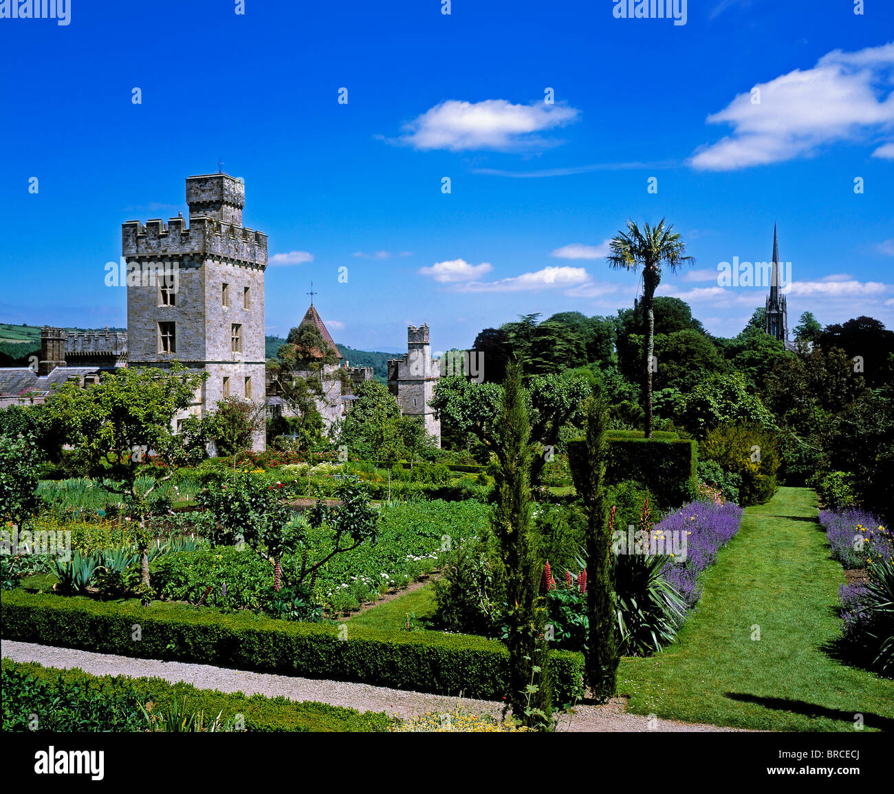 Lismore Castle, Co Waterford, Ireland; Gardens On The Castle Grounds ...