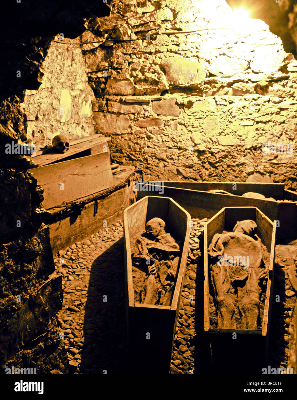 St Michan's Church, Co Dublin, Ireland; Mummies Of St. Michan's Stock ...