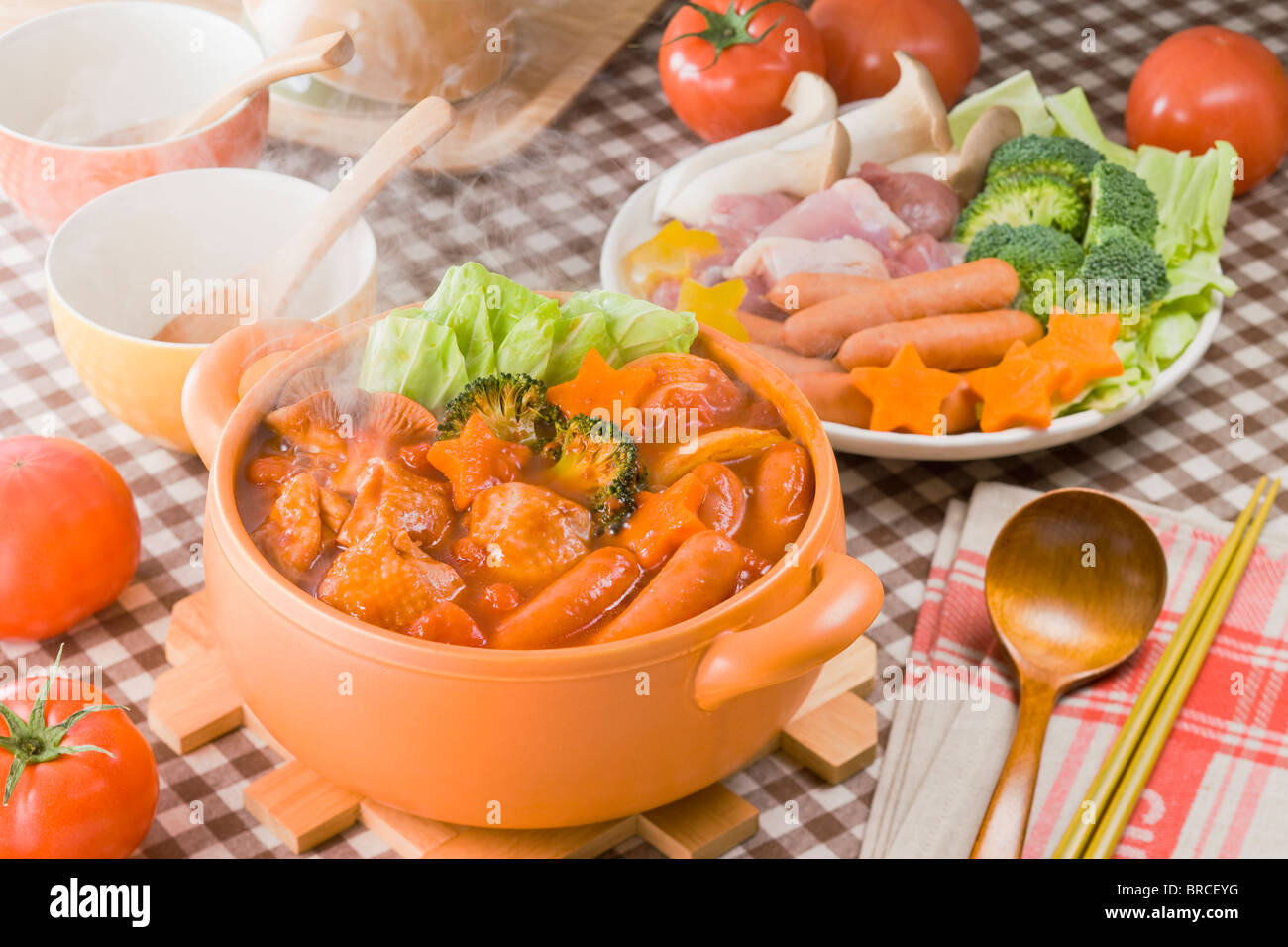 Pot tomato ladle hi-res stock photography and images - Alamy