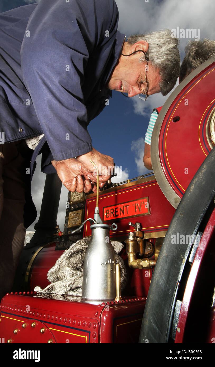 Model traction engine and steam engine construction rally Stock Photo ...