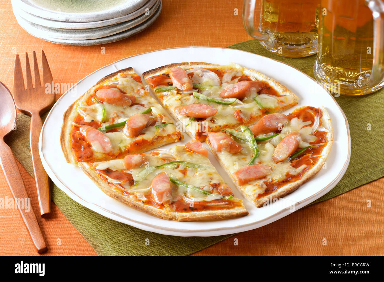 Japanese pizza hi-res stock photography and images - Alamy