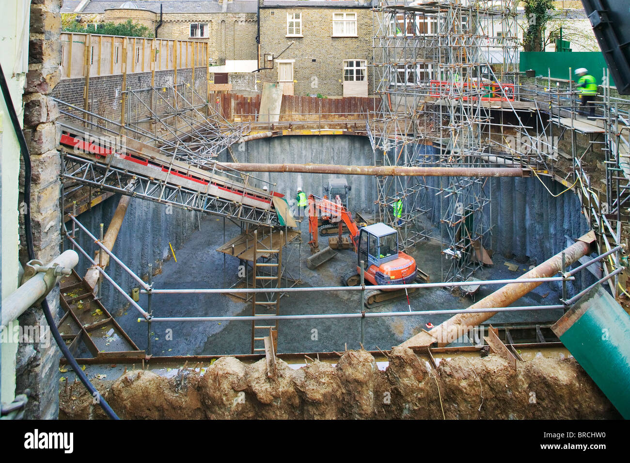 Excavation in progress on building site Stock Photo - Alamy