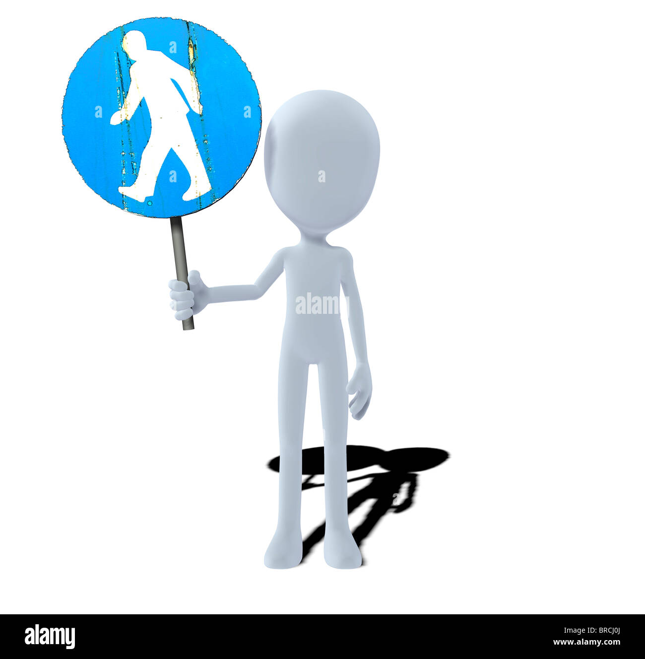 concept figure with sign pedestrian Stock Photo - Alamy