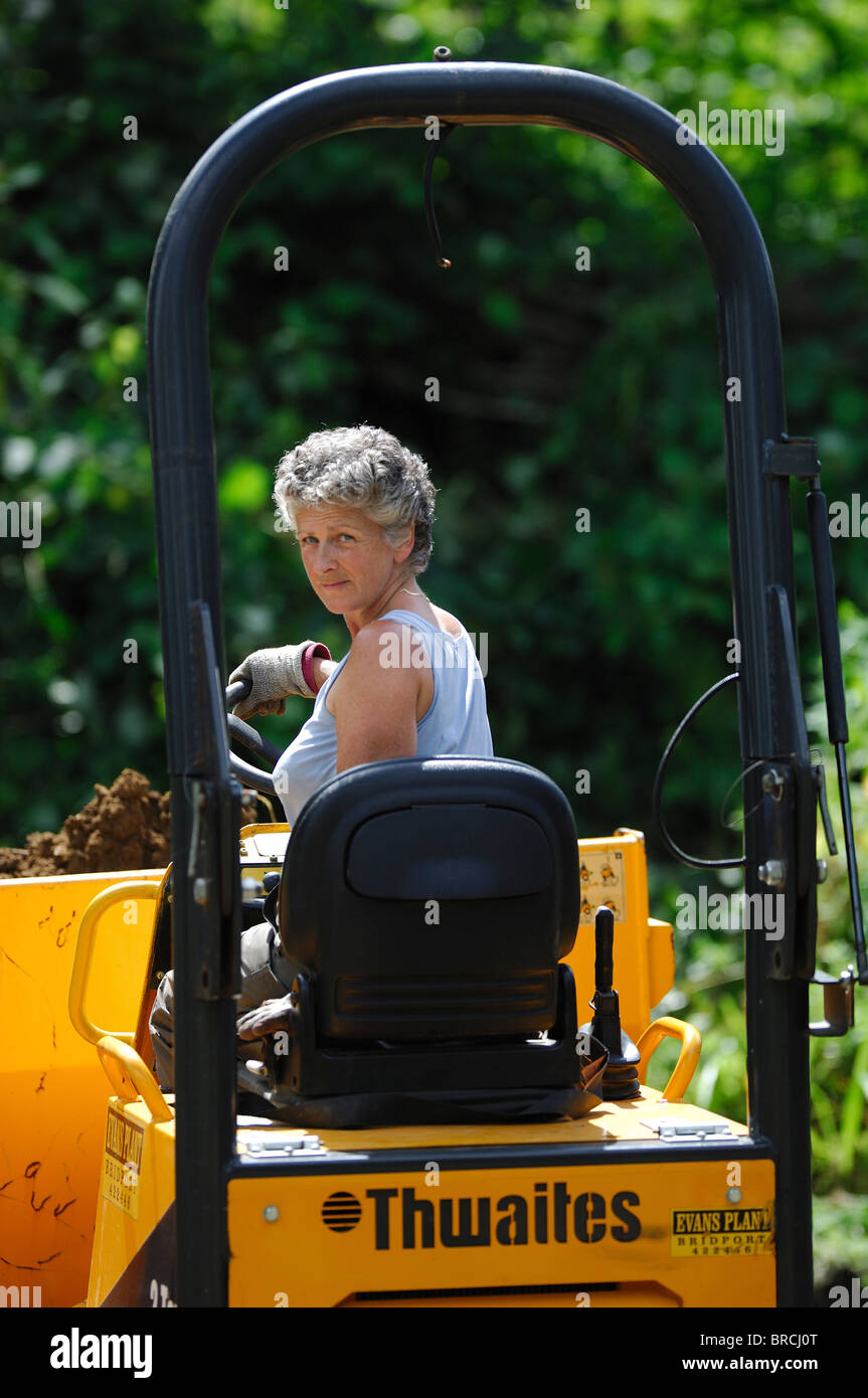 Lady truck dumper driver hi-res stock photography and images - Alamy