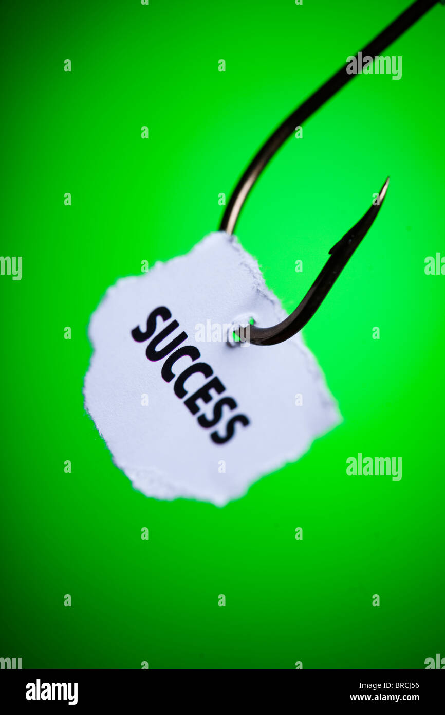 Success on hook Stock Photo - Alamy