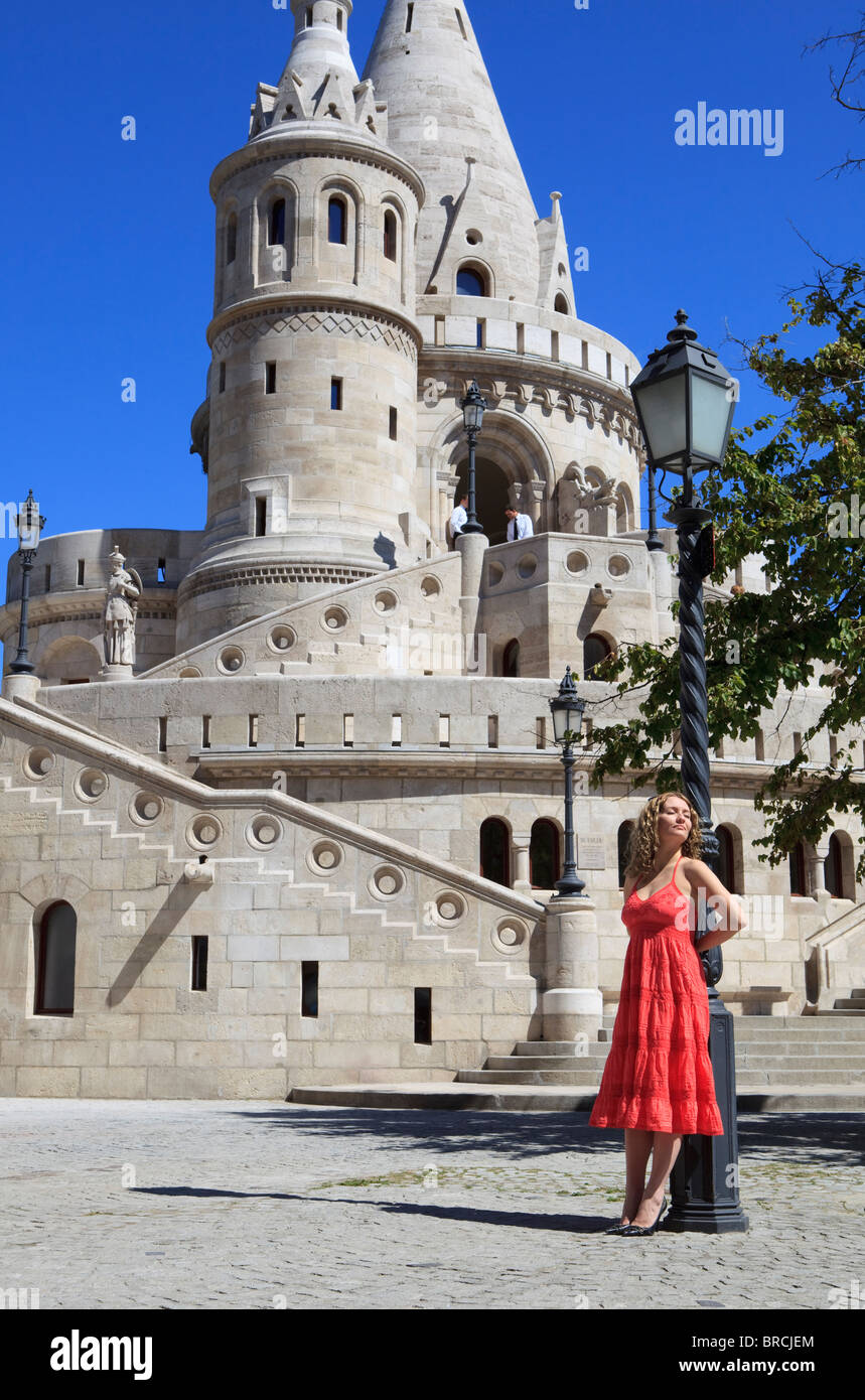 Woman in Budapest Hungary Stock Photo - Alamy